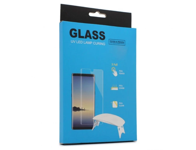 Red Zaštitno staklo za mobilni telefon - Tempered glass UV Plus Glue Full Cover, lampa za Huawei P30