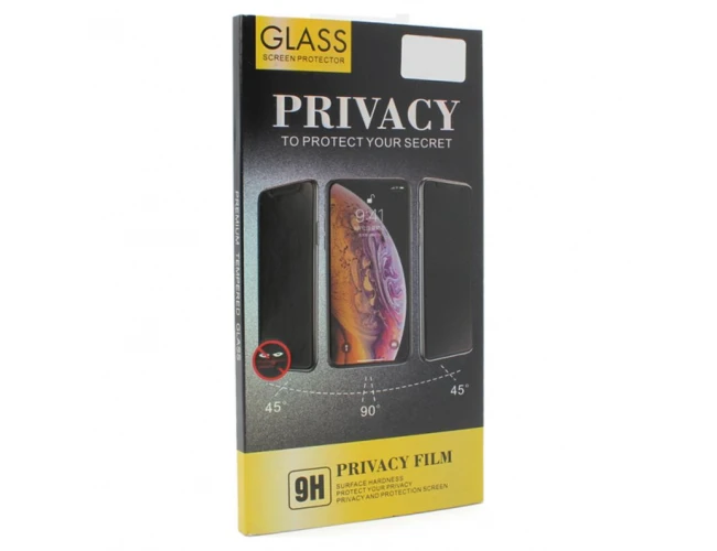 Red Zastitno staklo Tempered glass Privacy 2.5D full glue za Huawei Honor 8C - crni