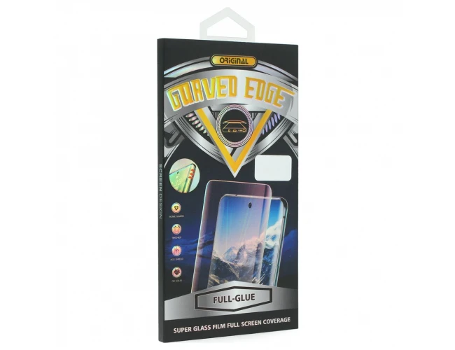 Red zaštitno staklo za Huawei P30 Pro - tempered glass, full glue, zakrivljeni, crni