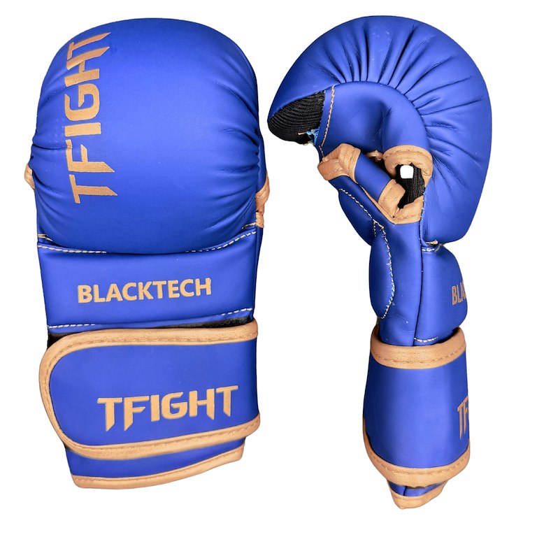 TFIGHT BLACKTECH MMA TRAINING GLOVES MATE BLUE/GOLD