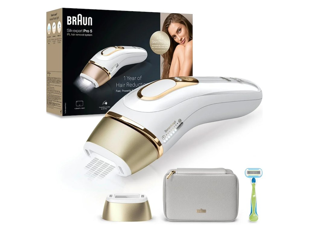 BRAUN EPILATOR IPL PL5052WHT/GOLDBOX EURO