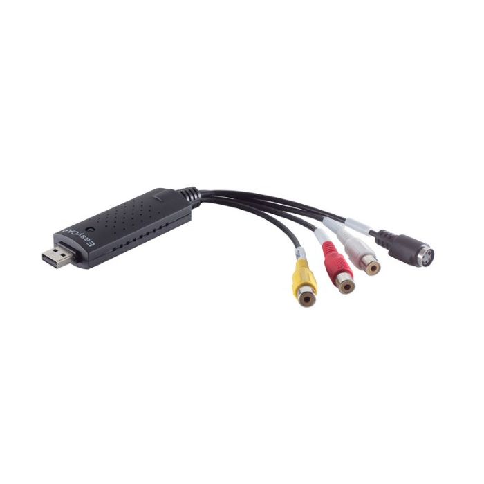 Video adapter USB 2.0 - Mini DIN4 i RCA EasyCap
Video adapter USB 2.0 - Mini DIN4 i RCA EasyCap