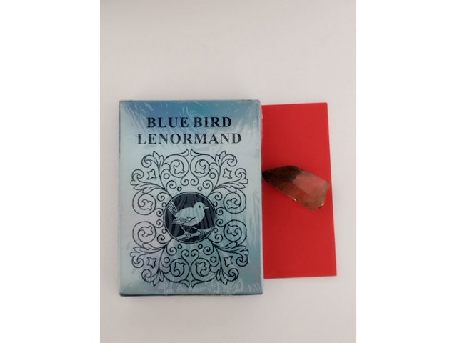 Lenormand Blue Bird+poludragi kamen fantom kvarc