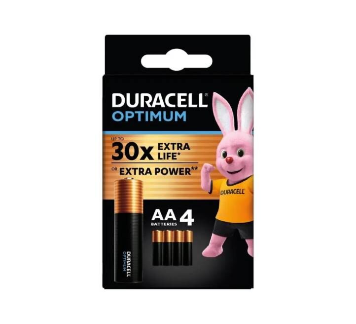 Duracell Baterije Optimum LR06 AA 4/1