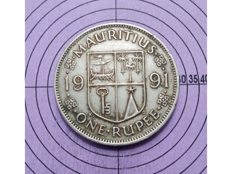 Mauricijus 1 rupee 1991g km55