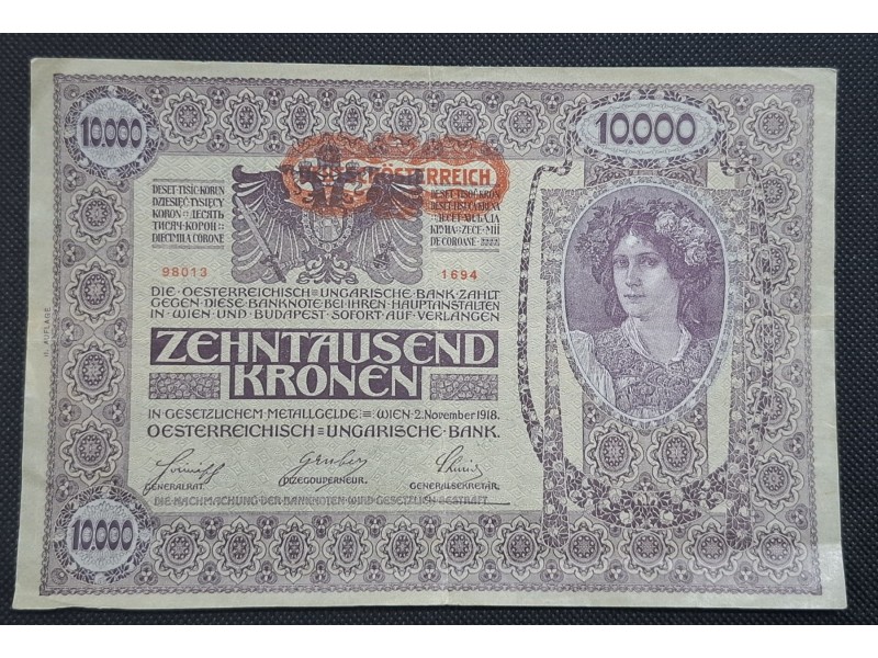 10.000 kruna 1918.