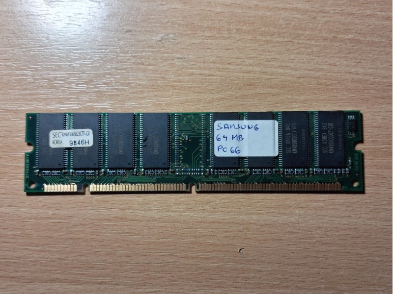Kolekcionarski Samsung 64MB SDRAM PC66 (1998)