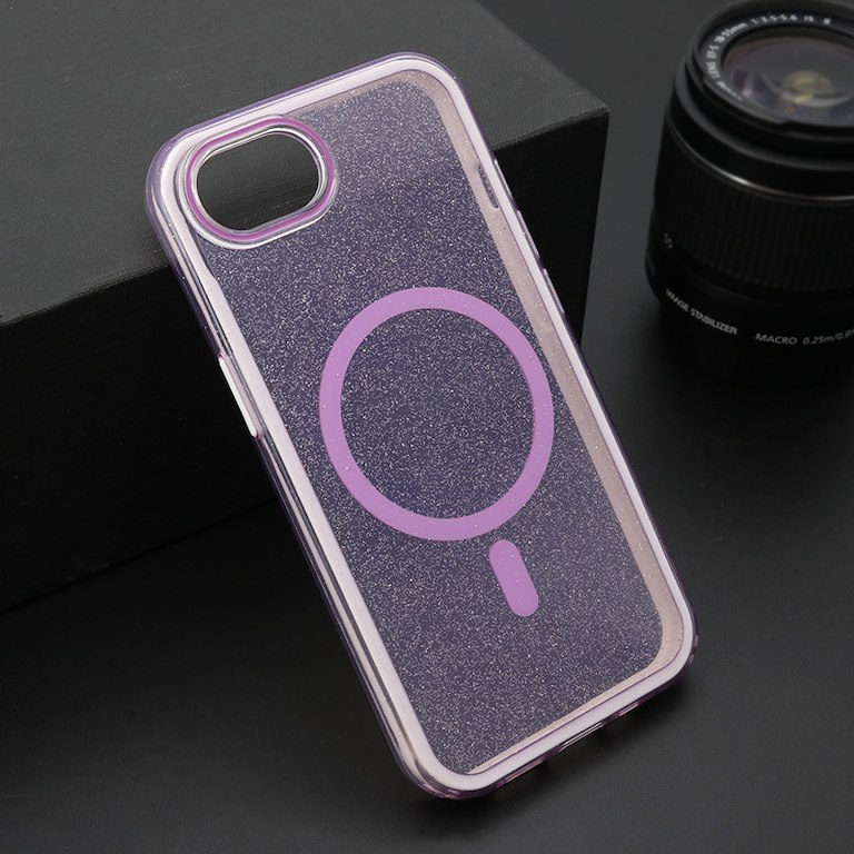Futrola CRYSTAL MagSafe za iPhone 16e/17e (6.1) ljubicasta