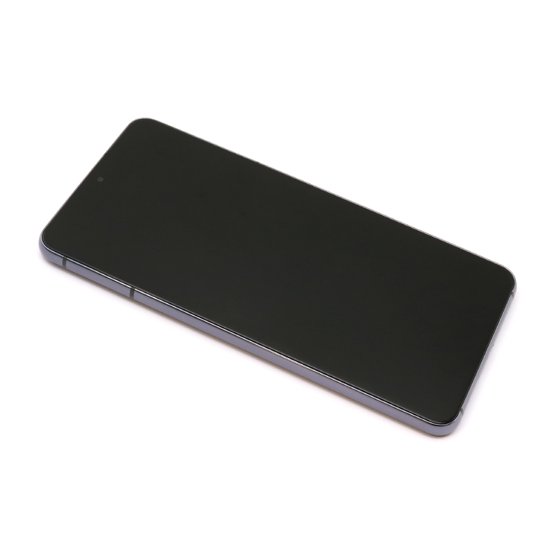 LCD za Samsung G991B Galaxy S21 5G + touchscreen + frame black SOFT OLED