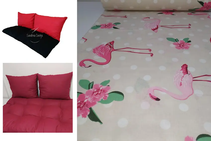 Jastuci za garniture od paleta - 100 x 50 x 50 cm - Flamingo