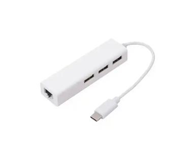 LINKOM USB adapter-koverter TIP C - 3xUSB 3.0+RJ45 Linkom