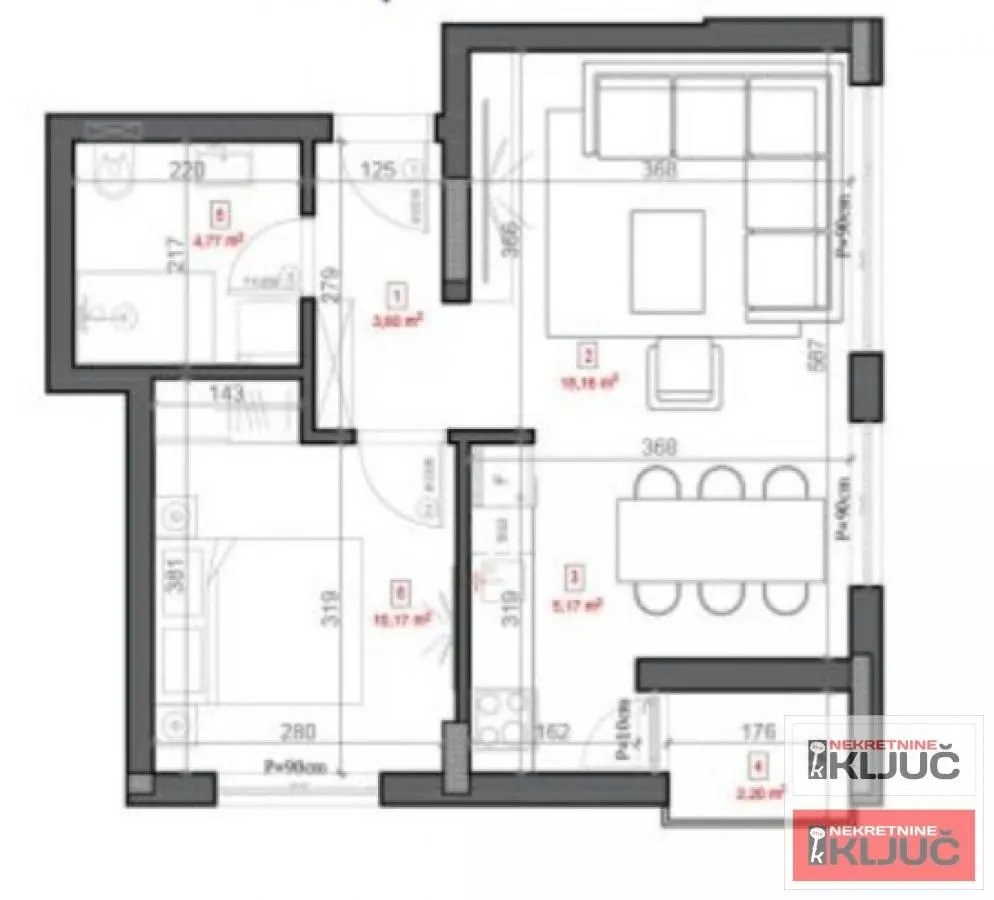 Prodaja, dvosoban stan, 43m², Sremska Kamenica, Petrovaradin