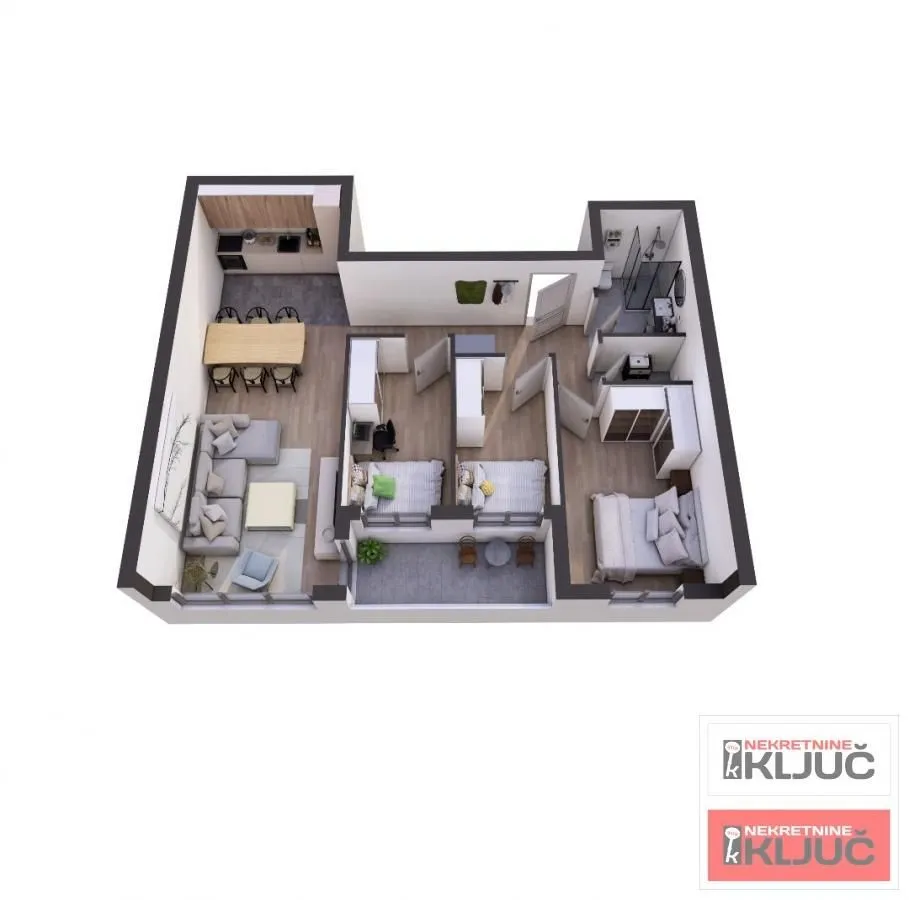Prodaja, trosoban stan, 78m², Petrovaradin, Novi Sad