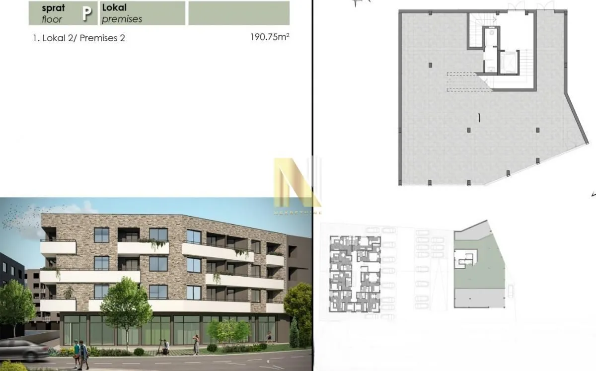 Prodaja, poslovni prostor, 191m², Telep, Novi Sad Sve Podlokacije