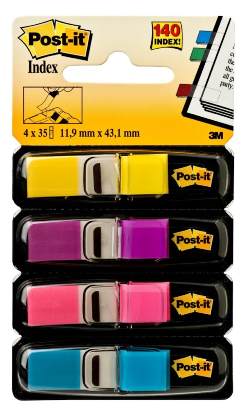 Post-it index 683-4AB Fluo, 35 listića x 4 boje 3M
