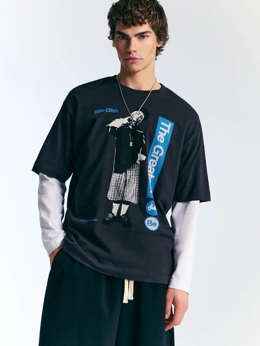 Majica sa printom Billie Eilish