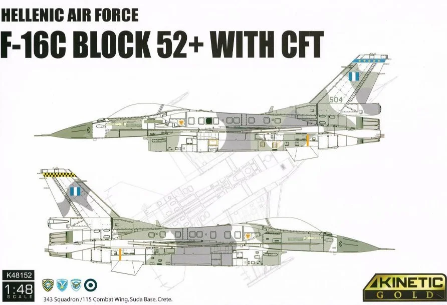KINETIC 1/48 Hellenic Air Force F-16C Block 52+ with CFT