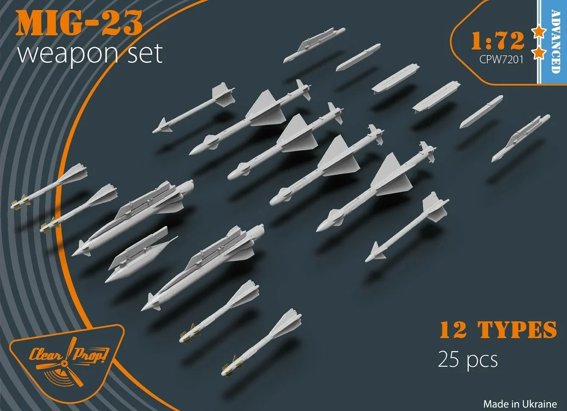 CLEAR PROP! 1/72 MiG-23 Weapon Set (Advanced kit)