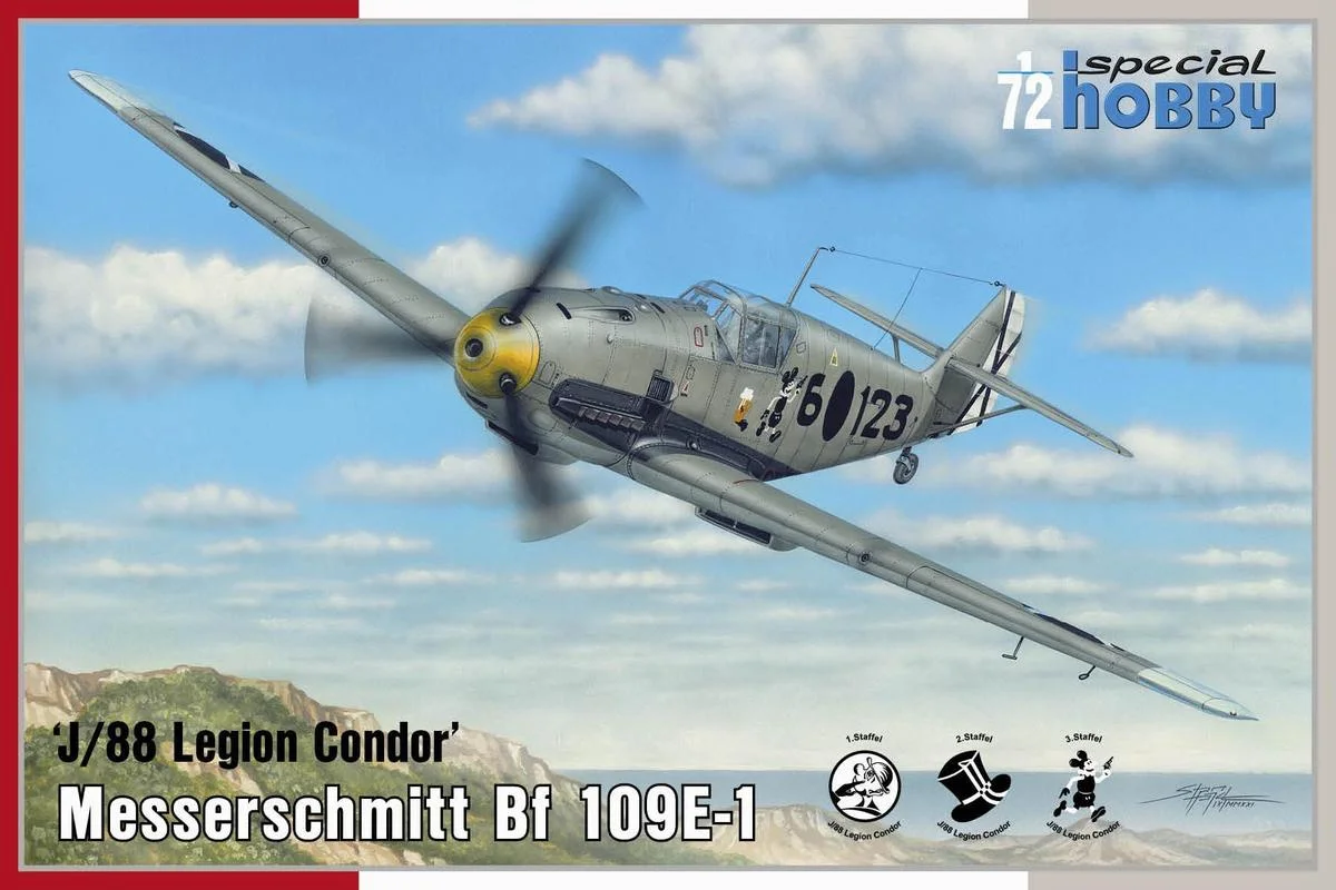 SPECIAL HOBBY 1/72 Messerschmitt Bf 109E-1 J/88 Legion Kondor