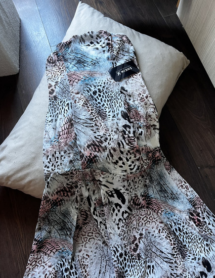 Maxi animal print haljina
