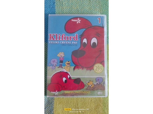 DVD CRTANI FILM - KLIFORD VELIKI PAS 01