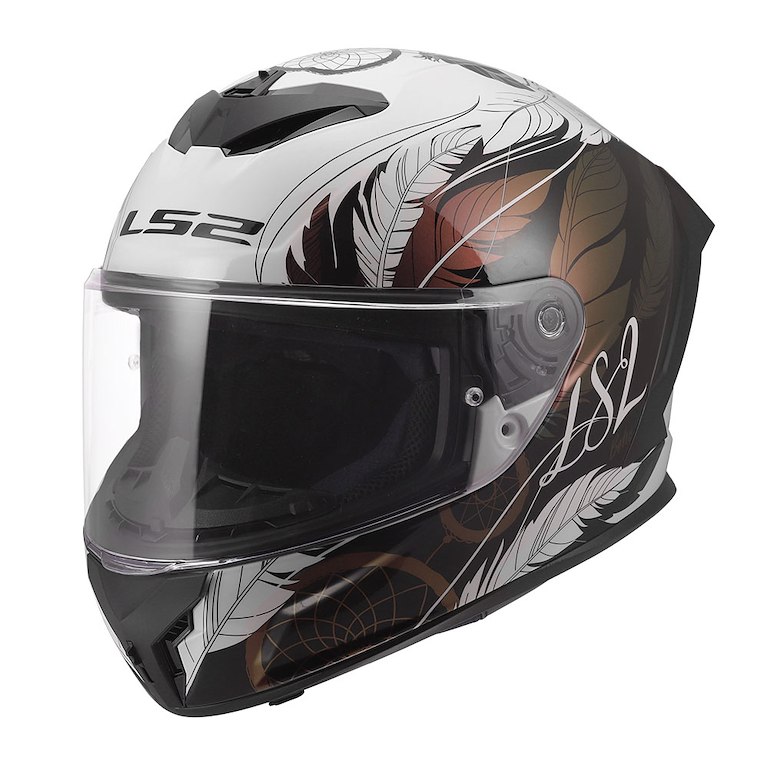 Moto kaciga LS2 Full Face FF820 RAPID III BOHO belo crno roza