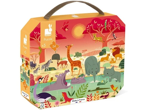 Janod Puzzle kartonske Safari