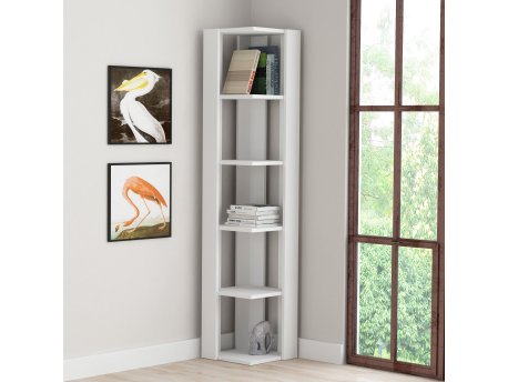 HANAH HOME Polica za knjige Nati Corner White