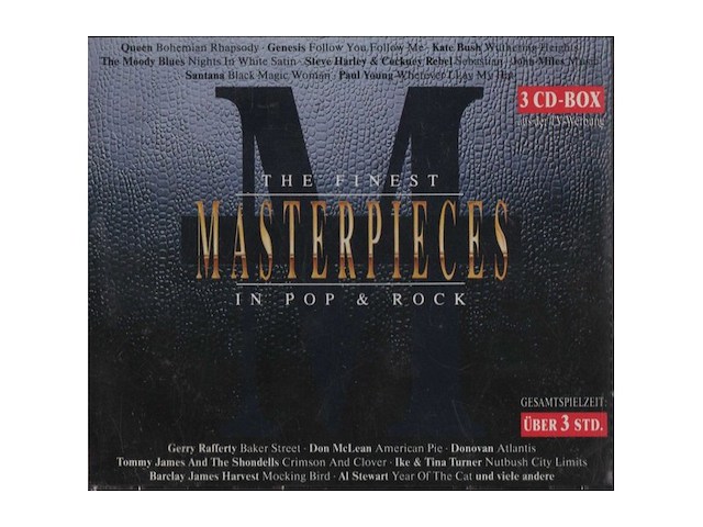 Various – The Finest Masterpieces In Pop &;; Rock 3CD