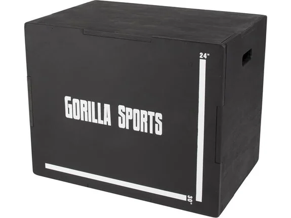 GORILLA SPORTS Pliometrijska kutija Plyo Box / Kutija za Crossfit (crna)
Dinamičniji i izazovniji trening uz Plyo Box
Dinamičniji i izazovniji trening uz Plyo Box