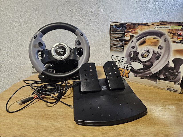 Gaming volan Super Sports 3X Racing Wheel Sony PS3 xBox