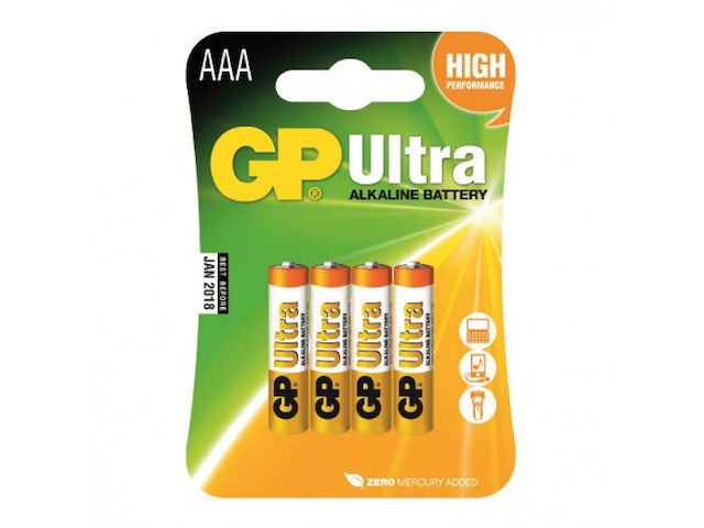 GP alkalne baterije AAA GP-LR03/4BP