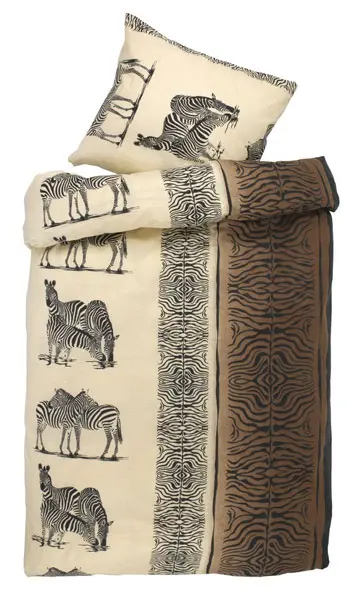 Posteljina Zebra 140x200 braon