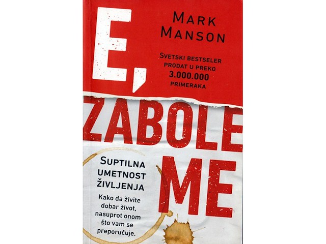 E, zabole me - Mark Manson