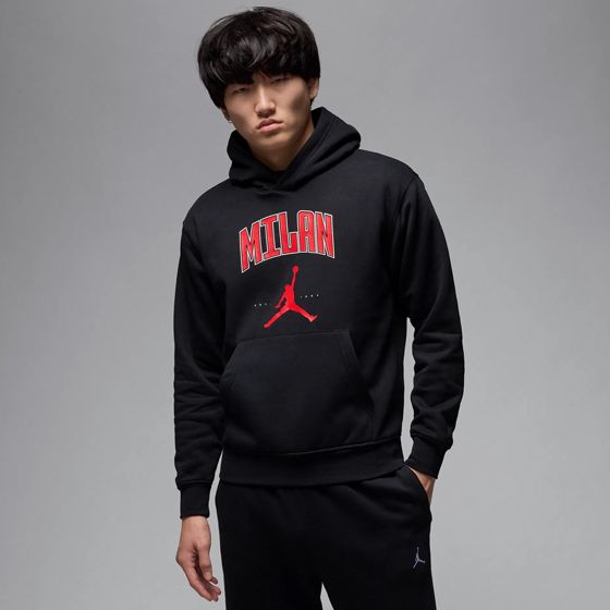 MILAN FLEECE PULLOVER HOODIE 'BLACK'