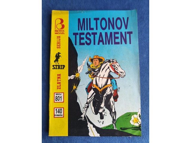 ZS 801 MILTONOV TESTAMENT - TEKS VILER