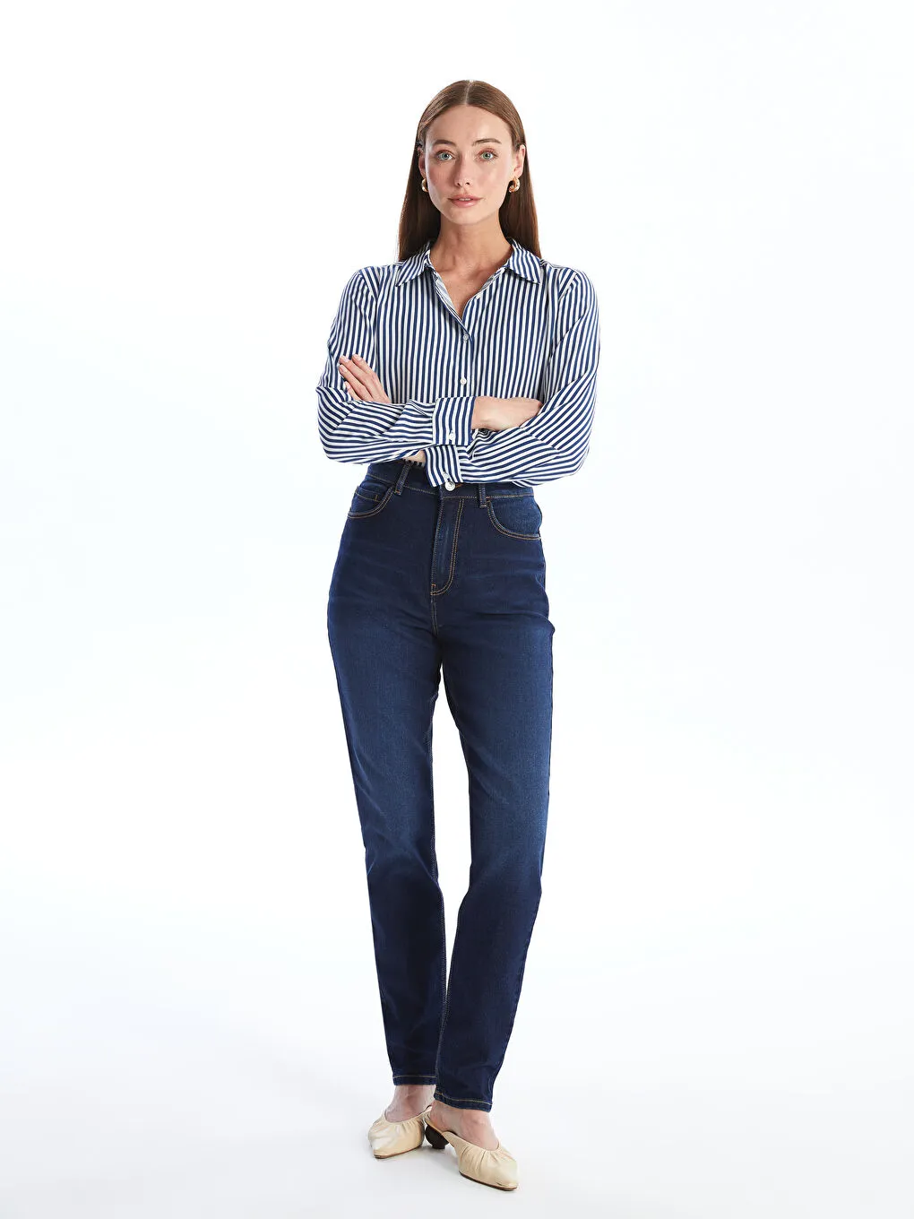 LCWAIKIKI Classic Farmerke Za Žene Mom Fit