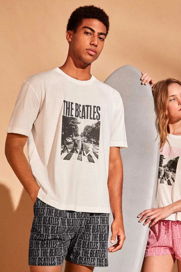 Pyjama für Herren mit The Beatles Print