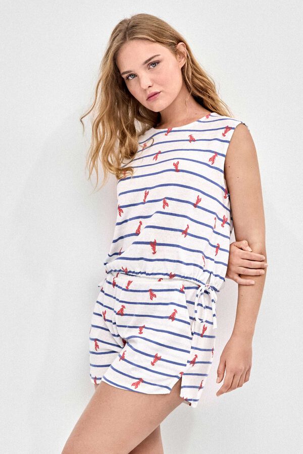 Pyjama mit Hummer-Print