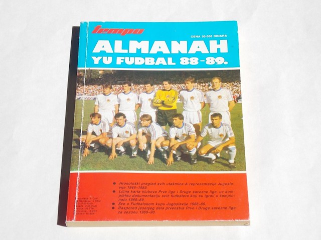 Almanah YU fudbal 88-89