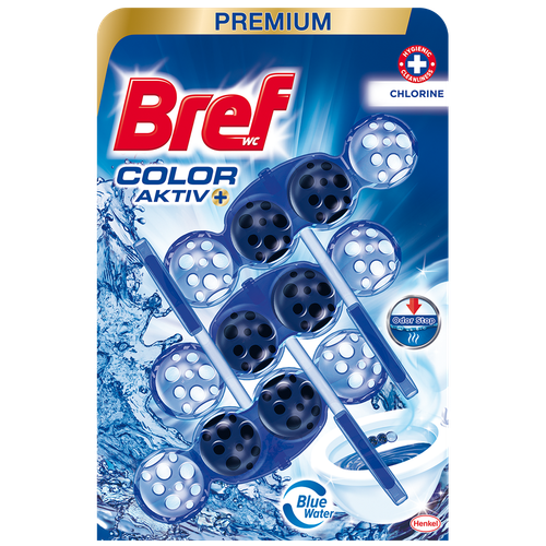 Bref WC osveživač Blue Aktiv Chlorine 3x50g