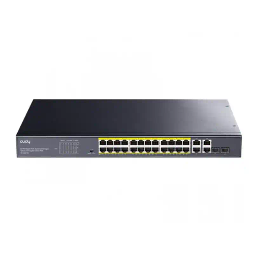 Svič 10/100/1000 24-port Cudy GS1028PS2 PoE+/2 SFP ports 300W