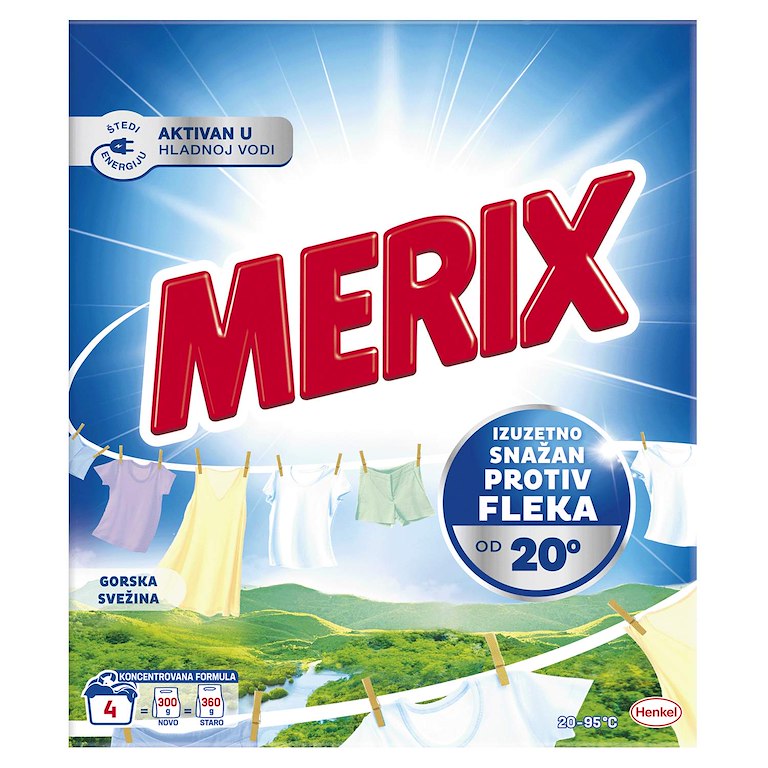 Merix det pwd mountain freshness 300g 4wl merix