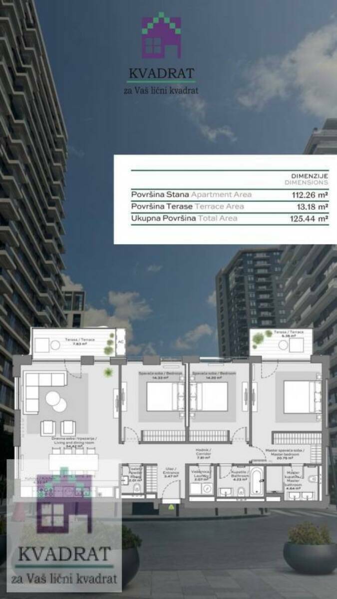 Stan, Beograd - Beograd na vodi | Izdavanje · 125m² · 3.500€