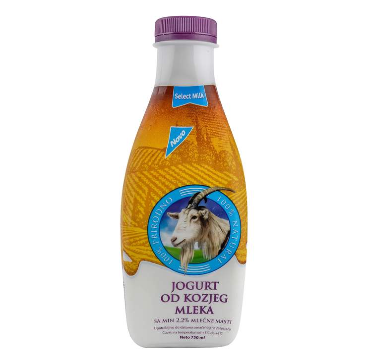 Select milk jogurt od kozjeg mleka 2.2%mm 750ml Select milk