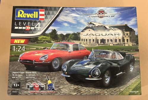 NEW! Revell 05667-REKLAMACJA Gift Set Jaguar 100th Anniversary-Uszkodzony! / Damaged!