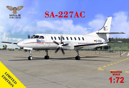 NEW! SOVA-M 72070 Fairchild Swearingen SA-227 AC Regional Airliner