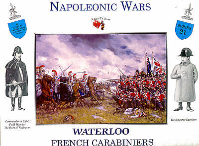 NEW! A Call To Arms 3221 French Carabiniers at Waterloo 1815 (4 Figures on Horseback)