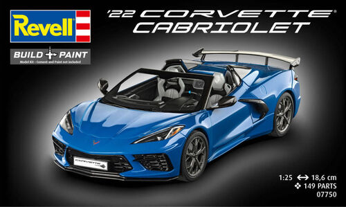 NEW! Revell 07750 Chevrolet Corvette C8 Cabriolet
