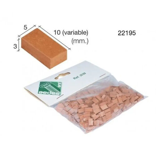 Aedes Ars 22195 Bloczki Kamienne Czerwone (3 x 5 x 10 mm / 500 szt.)